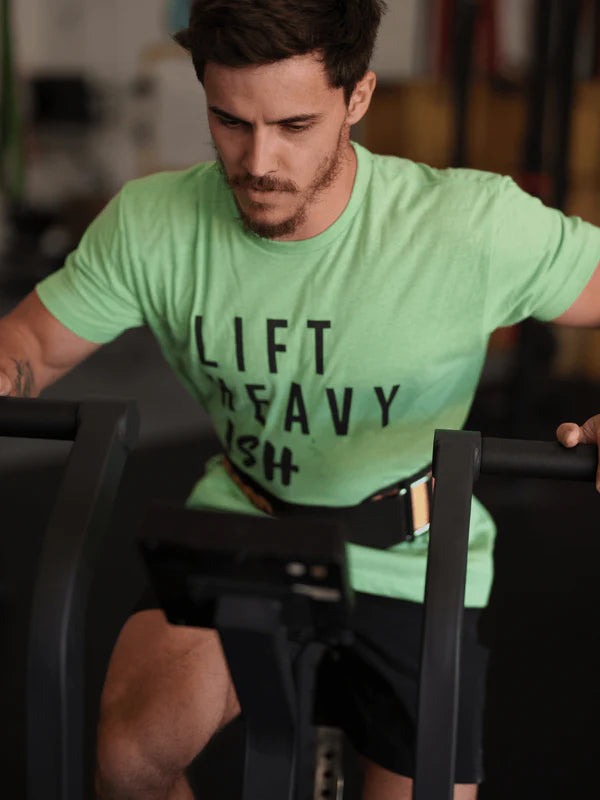 Lime Green Lift Heavy Ish T-Shirt – The Prime Athletics